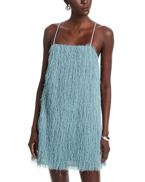 BY MALENE BIRGER Ledo Fringed Dress - Arona Blue