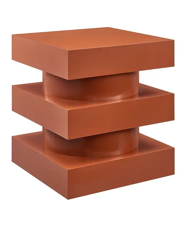 MODWAY Perpetuate Totem End Table - Cayenne