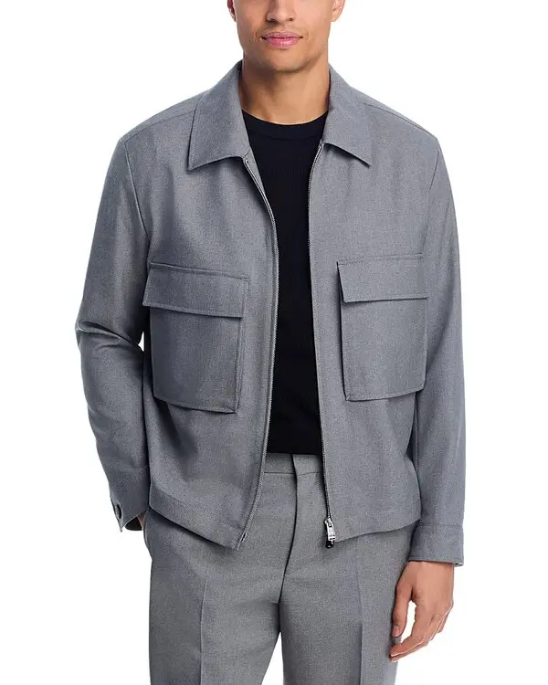 BOSS Relaxed-fit Jacket - Silver