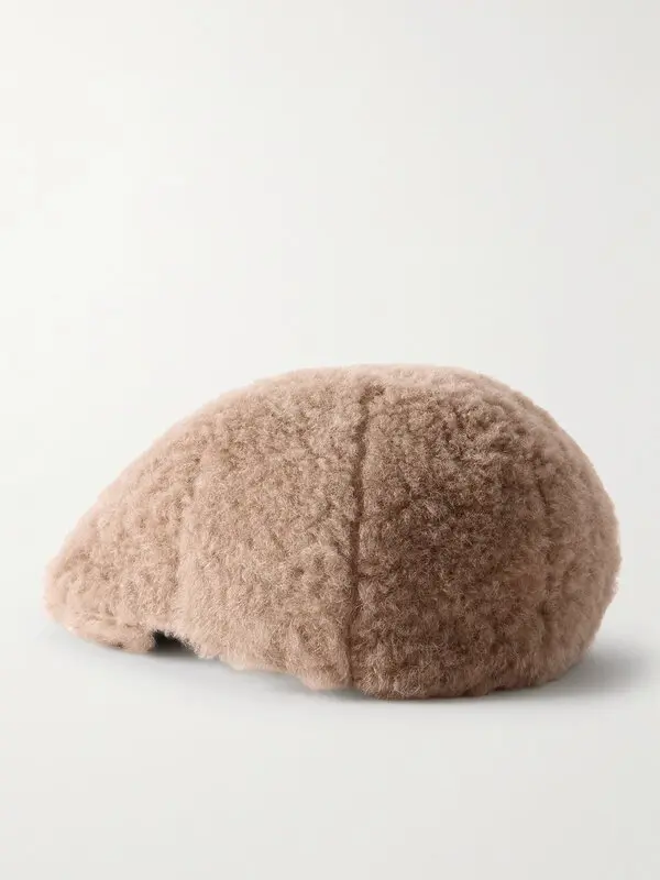 Brunello Cucinelli Shearling Flat Cap