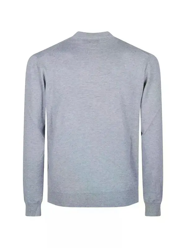 Altea Crew Neck Long Sleeve Cotton Sweater - Blue