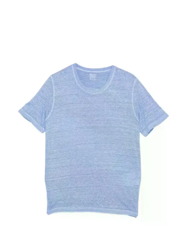 120% Lino Linen Crew-neck T-shirt