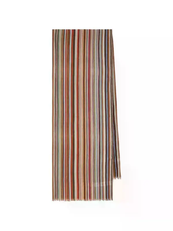 Paul Smith Striped Scarf - Red