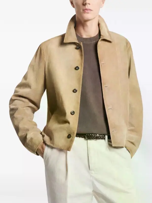 FAY Buttoned Calfskin Jacket