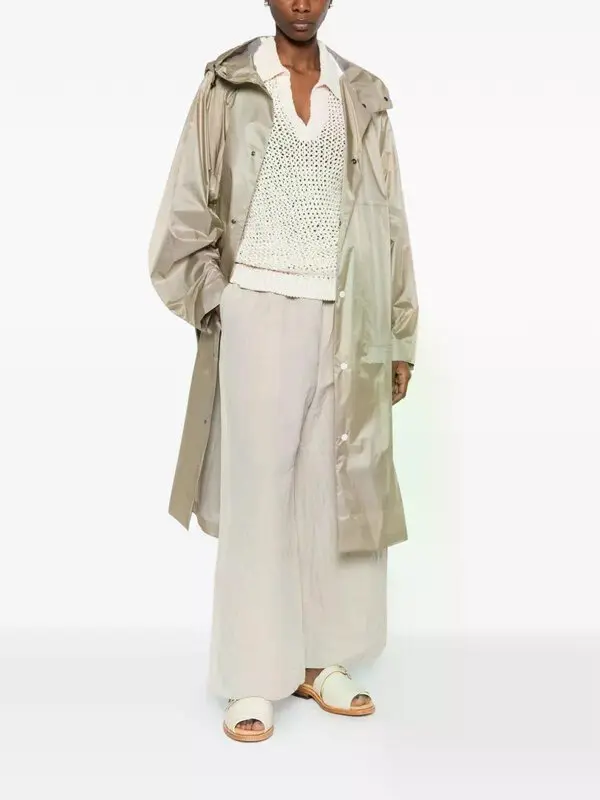 Sofie D'hoore Hooded Rain Coat - Neutrals
