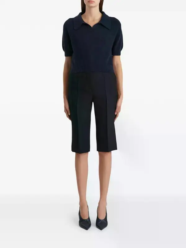 Khaite Raelle Capri Shorts - Black