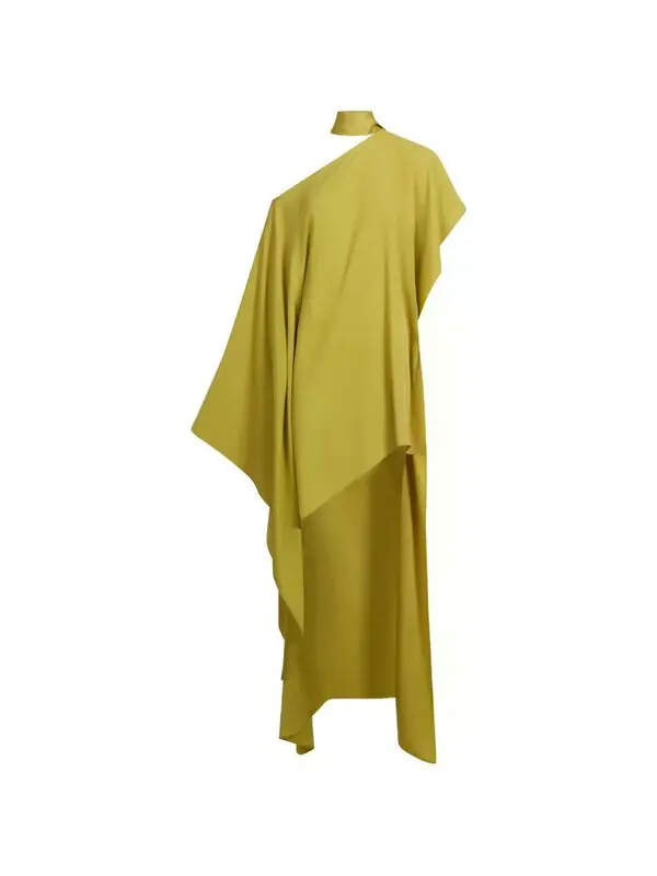 TALLER MARMO Trebbia Kaftan One-shoulder Dress - Green
