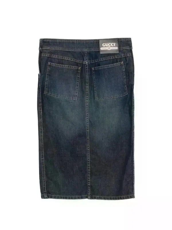 Gucci Pencil Denim Skirt