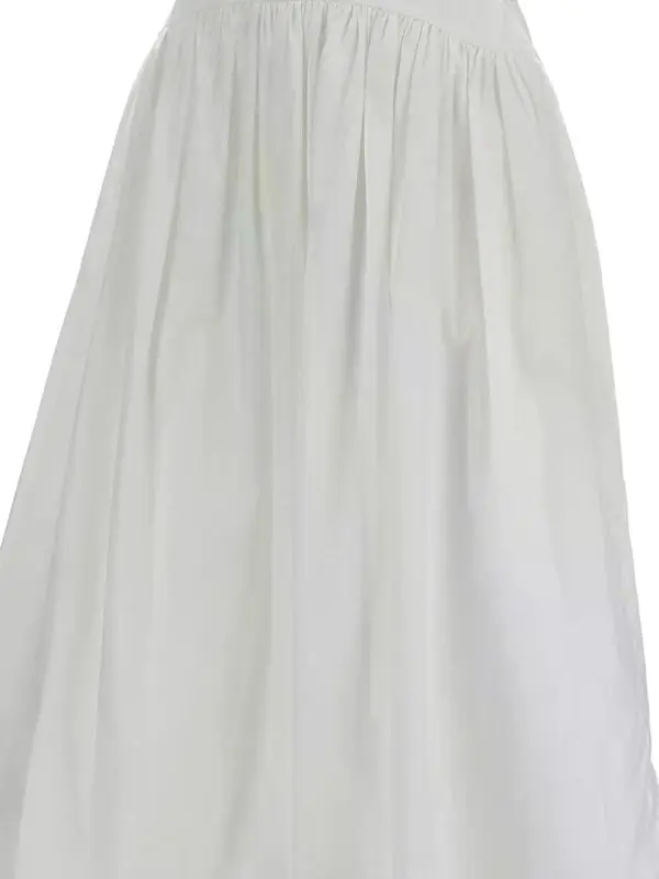 Simone Rocha Gathered Midi Skirt - White
