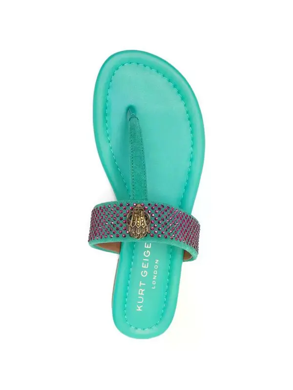 Kurt Geiger T-bar Sandals - Green