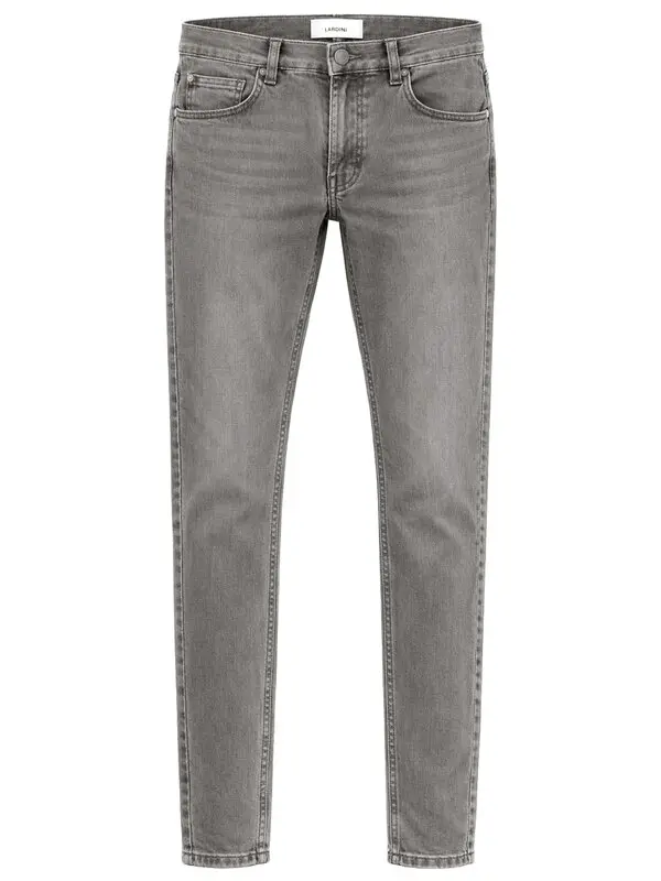 LARDINI Cotton Denim Jeans - Grey