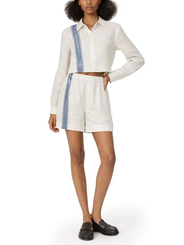 JW Anderson Linen Logo Shirt - White