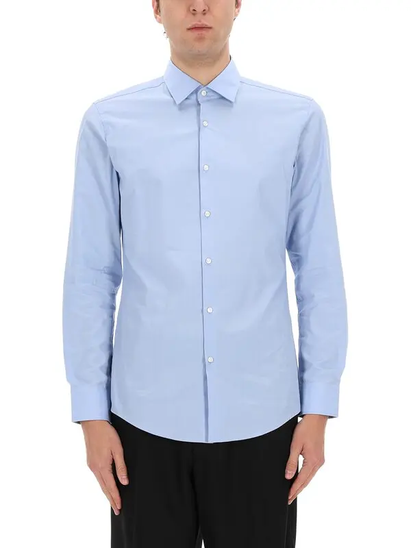 Hugo Cotton Shirt - Azure