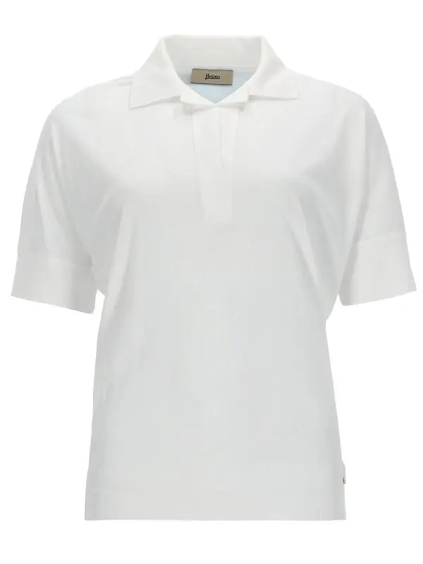 Herno Cotton-blend Polo Shirt - White