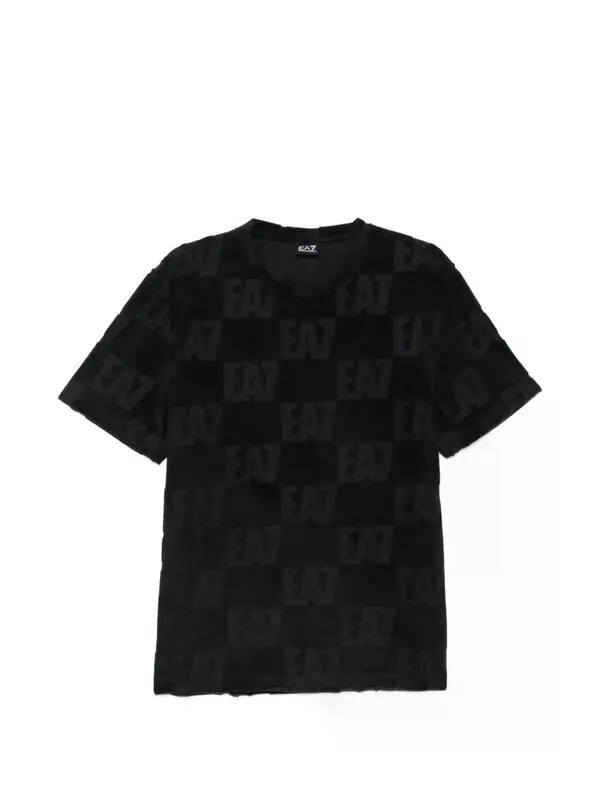 EA7 Patterned Round-neck T-shirt