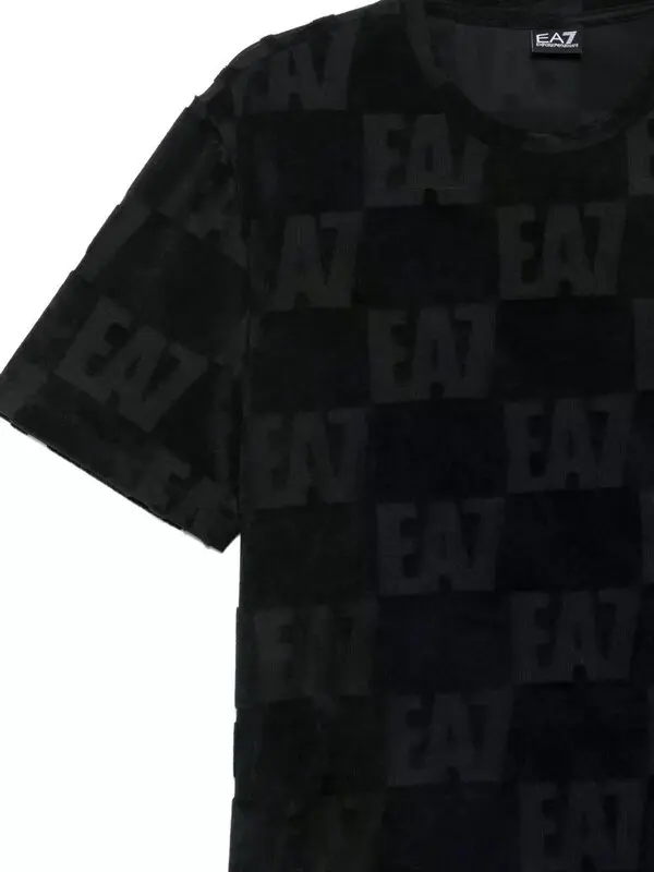 EA7 Patterned Round-neck T-shirt