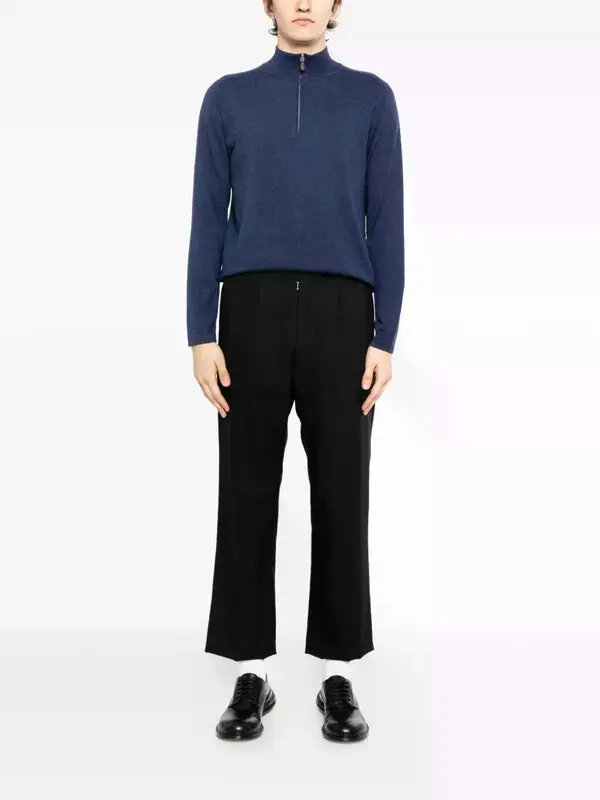 N.peal Zipped Sweater - Blue
