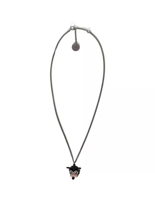 Marni Animal Pendant Chain Necklace - Grey