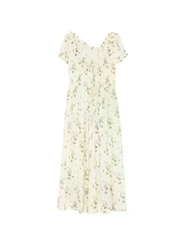 DÔEN Ashlynn Floral-print Midi Dress