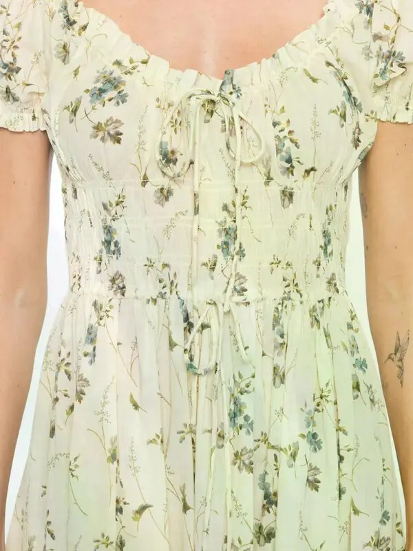 DÔEN Ashlynn Floral-print Midi Dress