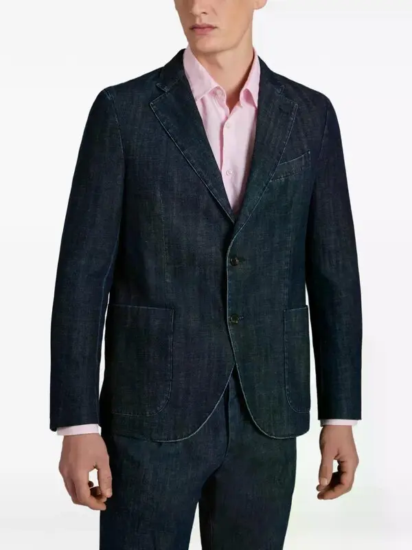 SLOWEAR Denim Slim Blazer