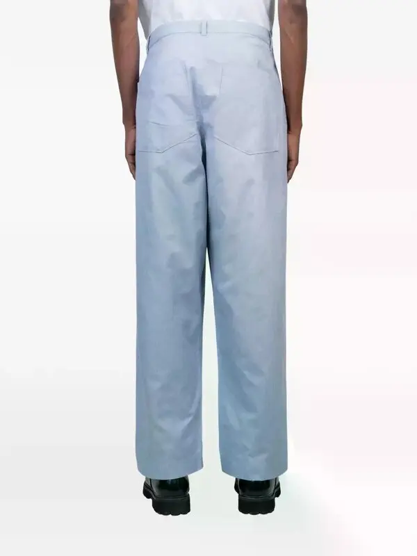 Universal Works Duke Front-pleat Trousers - Blue