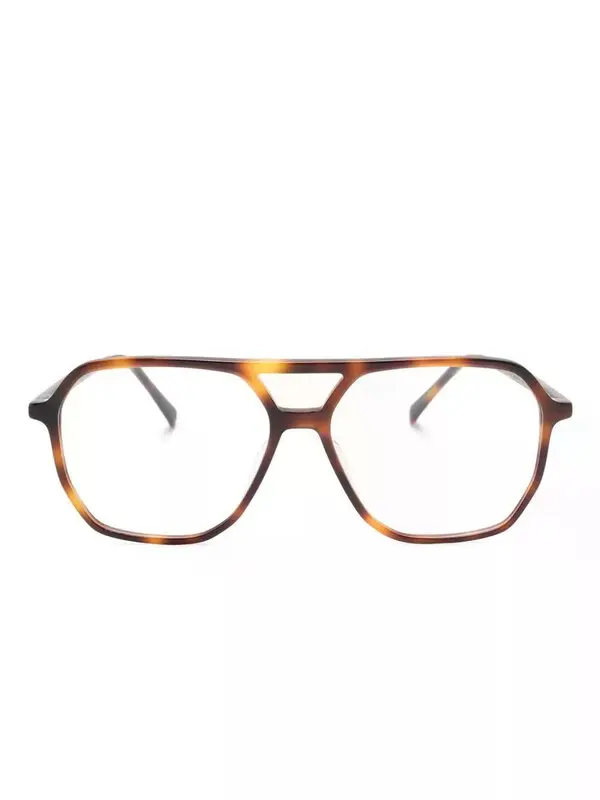 GIGI STUDIOS Pilot-frame Glasses - Brown