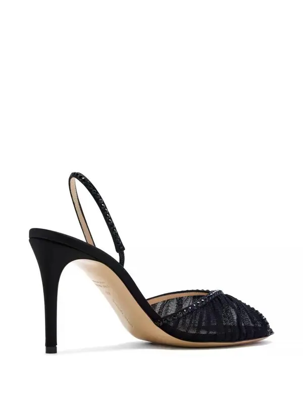 ANDREA WAZEN Jen Embellished Pumps - Black