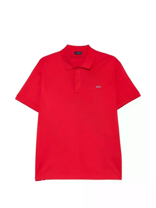 Paul & Shark Embroidered Polo Shirt - Red