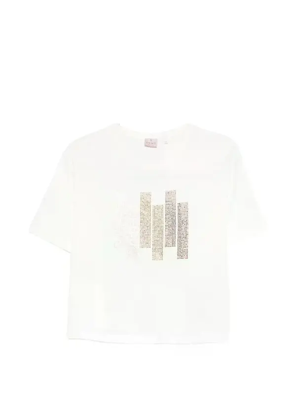 Marella Embellished T-shirt - White
