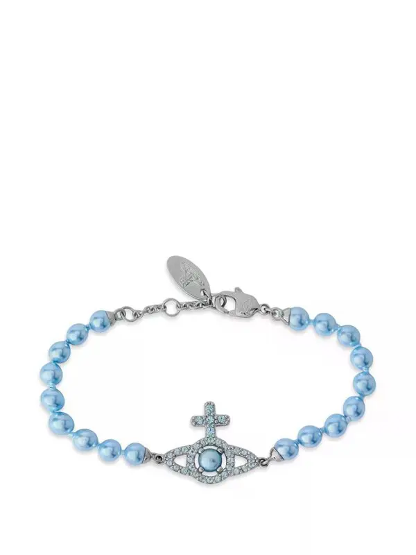 VIVIENNE WESTWOOD Orb Beaded Bracelet - Blue