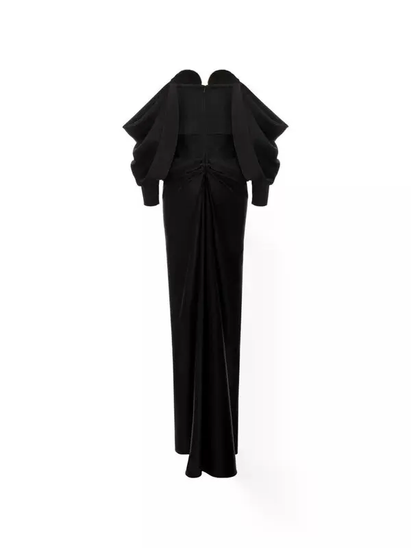 CRISTINA SAVULESCU Sequin-embellished Maxi Dress - Black