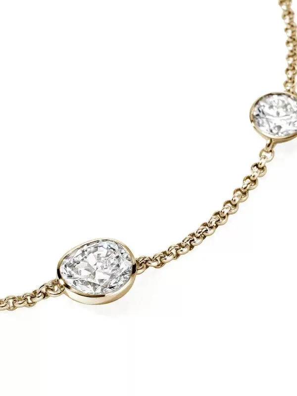 John Hardy 14k Yellow Diamond Station Bracelet