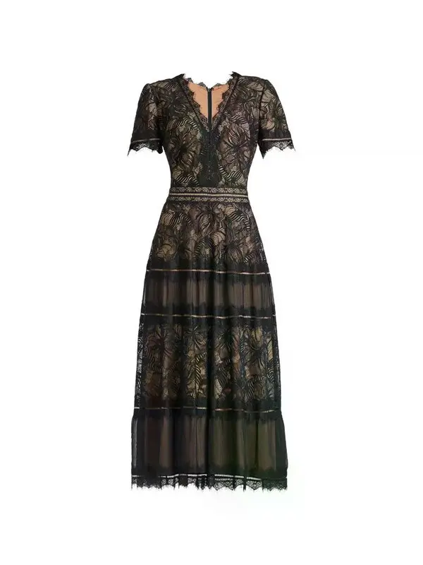 Tadashi Shoji Lace Tiered Dress