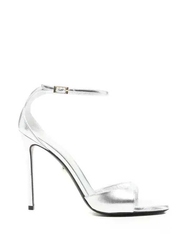 ALEVI MILANO Ankle-strap Stiletto Heel Sandals - Silver