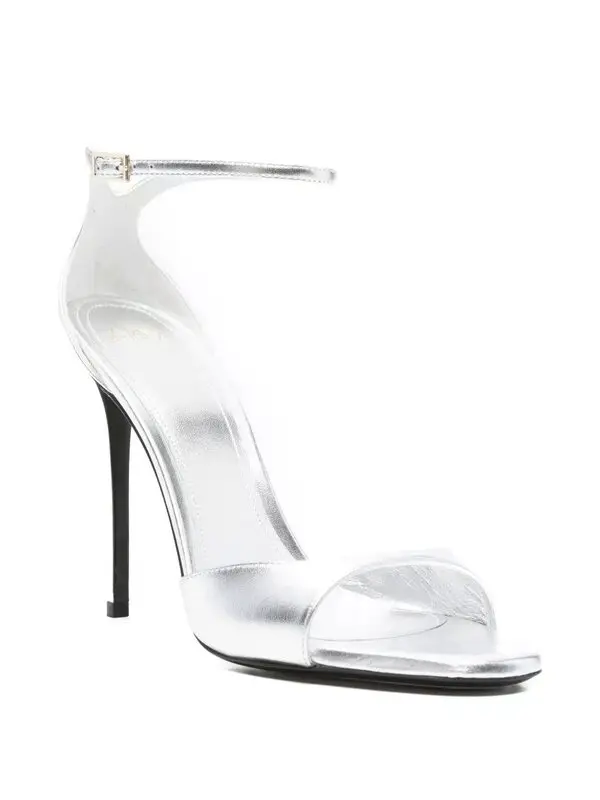 ALEVI MILANO Ankle-strap Stiletto Heel Sandals - Silver