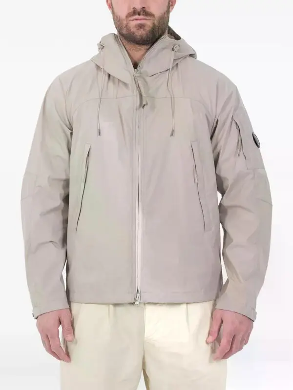 C.P. COMPANY Hooded Zip Jacket - Neutrals