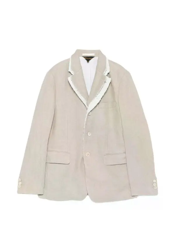 Comme Des Garçons Fringed Blazer - Neutrals