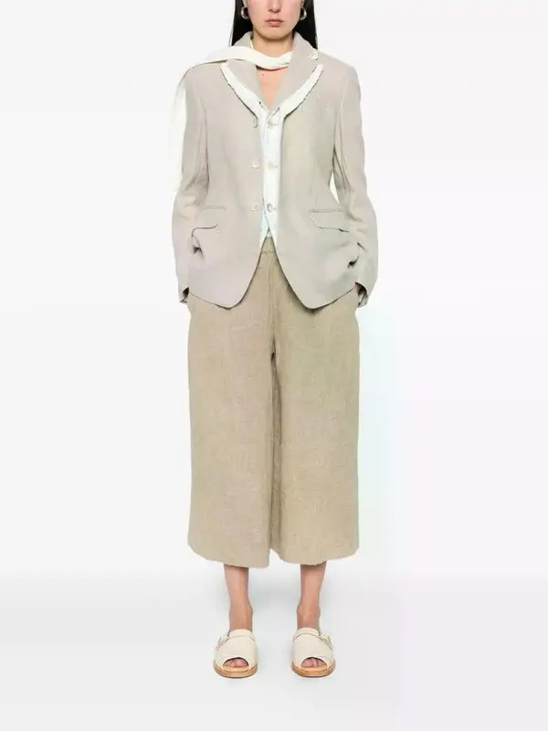 Comme Des Garçons Fringed Blazer - Neutrals