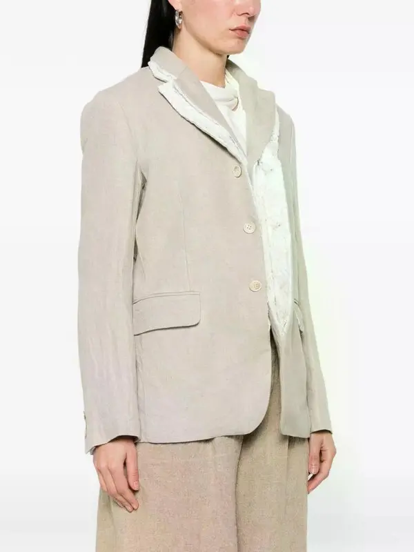 Comme Des Garçons Fringed Blazer - Neutrals