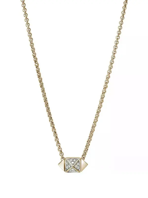 John Hardy Icon Stud Diamond Necklace - Gold