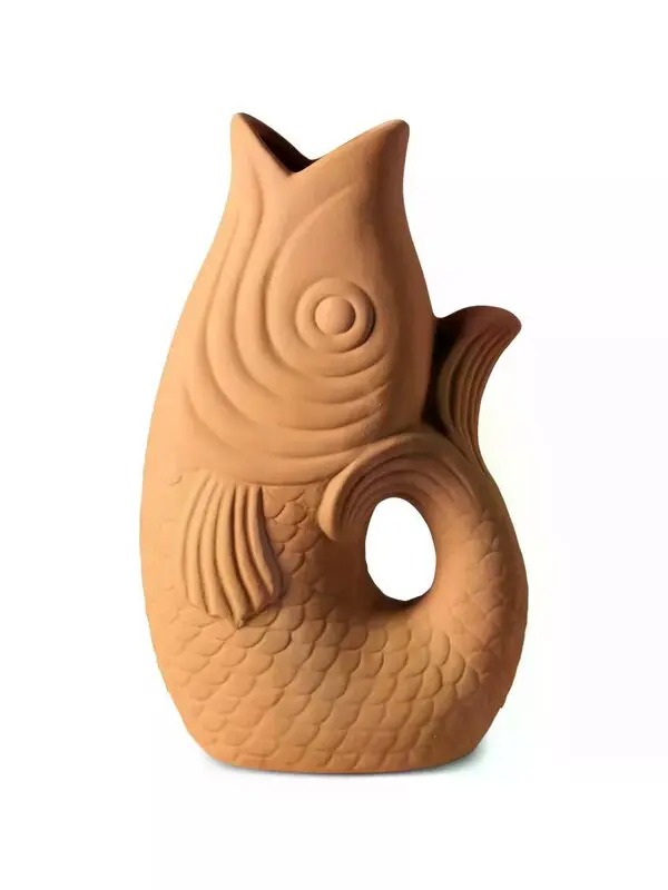 CU I SEEYOU Fish-design Vase - Orange