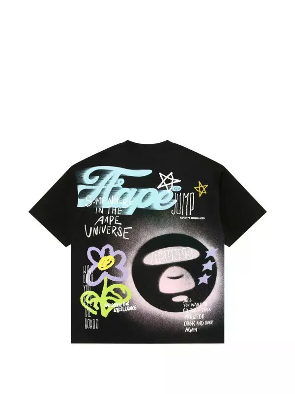 AAPE BY *A BATHING APE Floral-print T-shirt