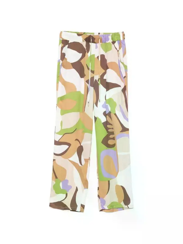 Marella Patterned Trousers - Neutrals