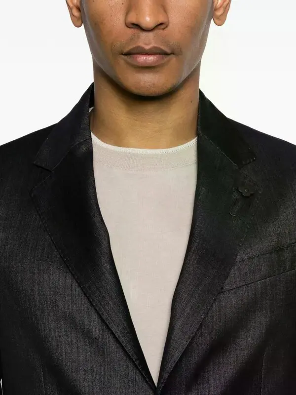 LARDINI Flower-pin Suit - Black