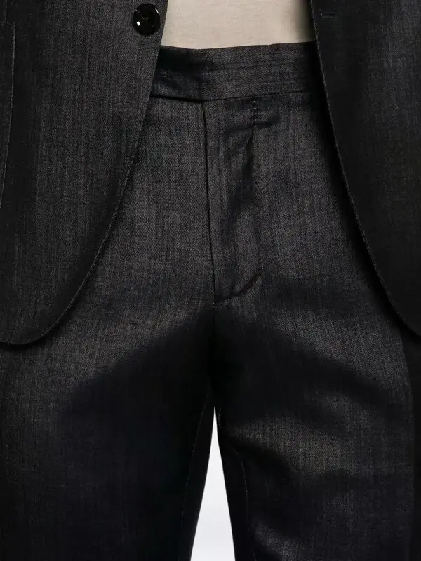 LARDINI Flower-pin Suit - Black