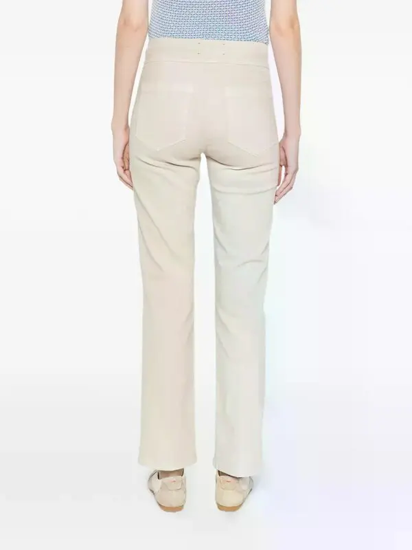 Seafarer Buttoned Flap-pockets Straight-leg Jeans - Neutrals