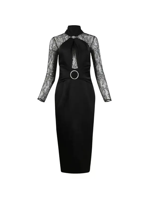 RASARIO Draped Midi Dress