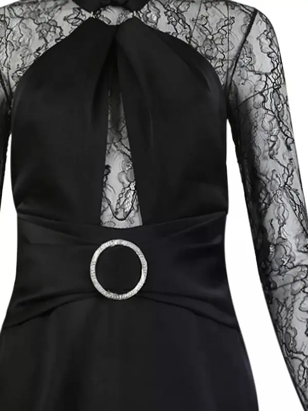 RASARIO Draped Midi Dress