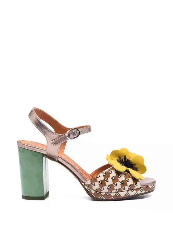 Chie Mihara Parlota Floral Leather Pumps
